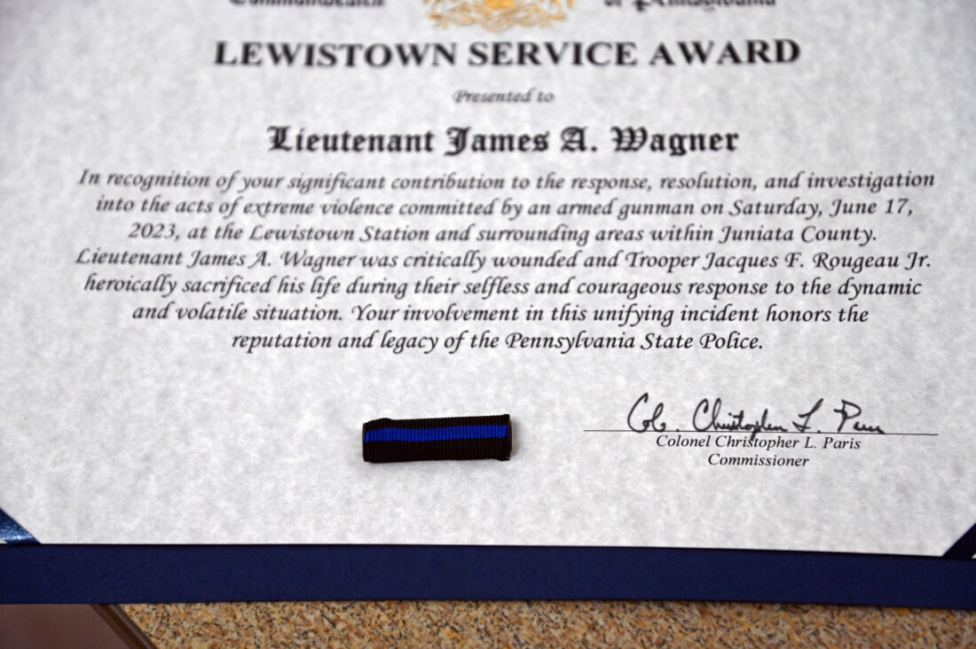 Injured trooper recognized for service | News, Sports, Jobs - The Sentinel